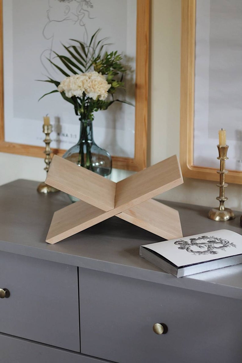 Open Book Stand Wood Christmas Decor Open Book Display X - Etsy