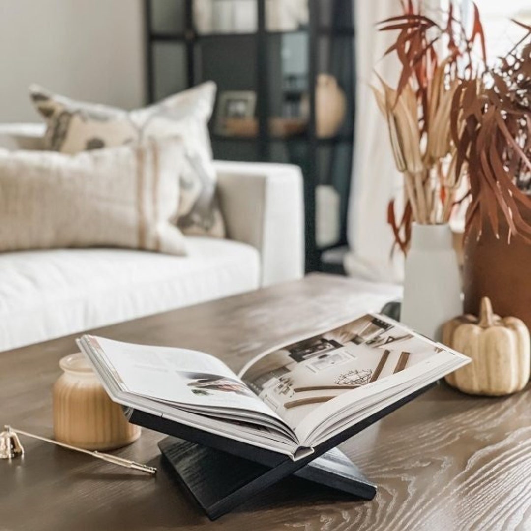 Open Book Stand Wood, Open Book Display, X Book Stand, Recipe Book ...