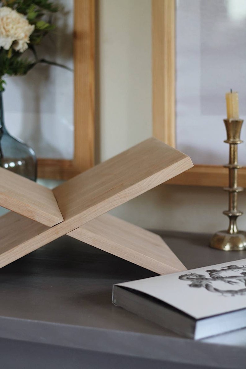 Open Book Stand Wood Christmas Decor Open Book Display X - Etsy