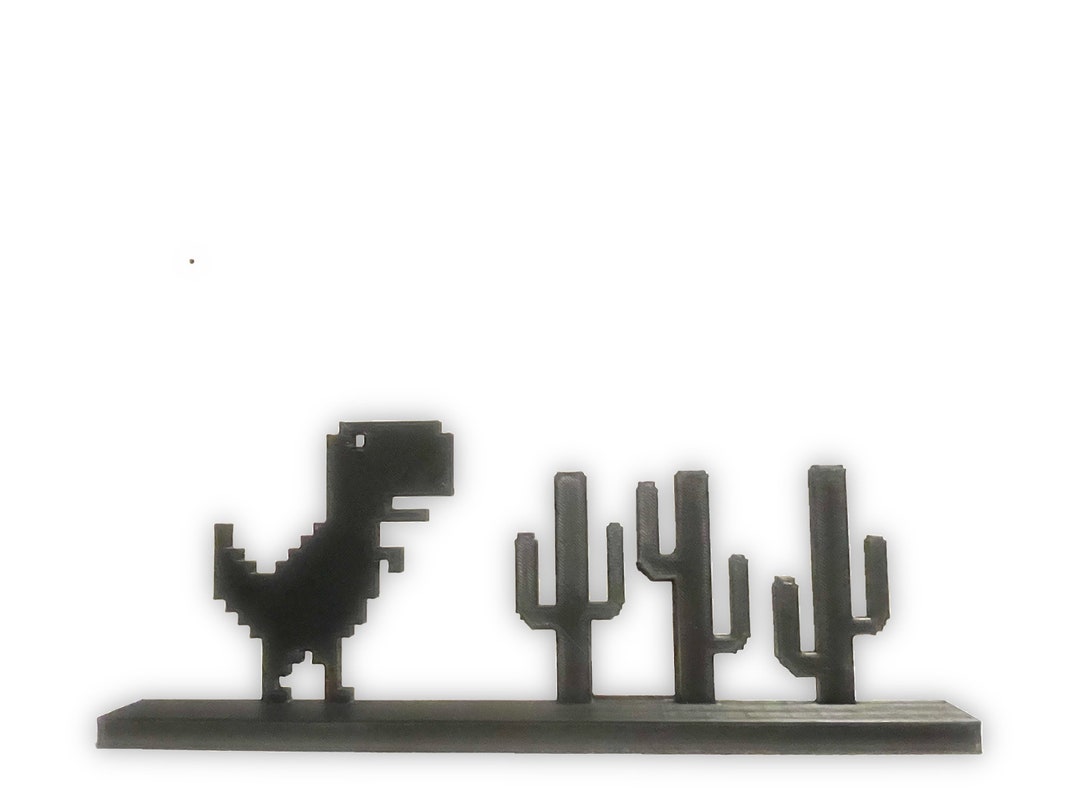 Google Chrome Dinosaur Figure - Nostalgic Room Decor - Etsy
