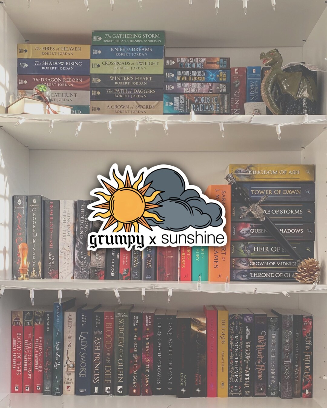 Grumpy X Sunshine Book Trope Sticker BOOKISH Sticker Book - Etsy