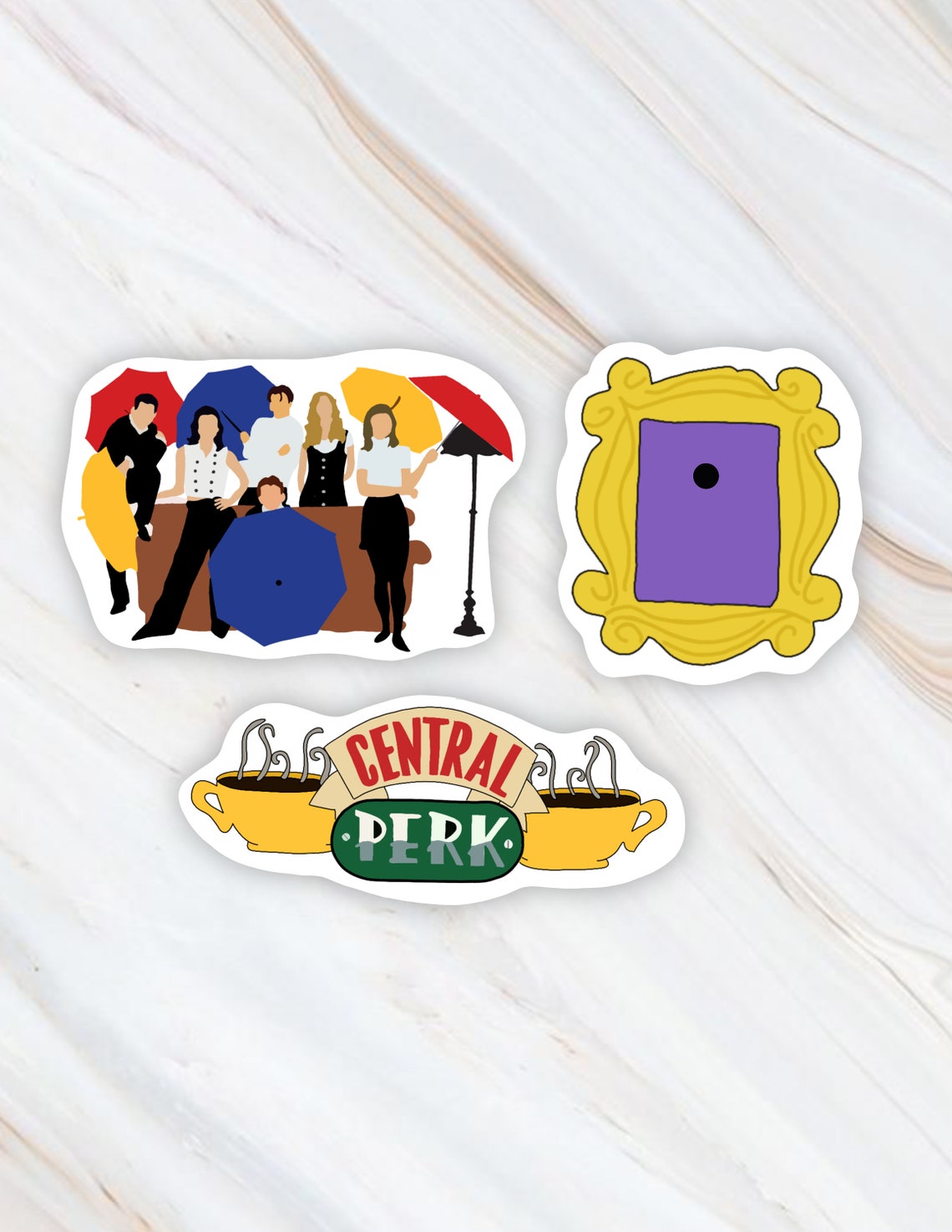FRIENDS TV Show Stickers Individual or Pack Matte and | Etsy