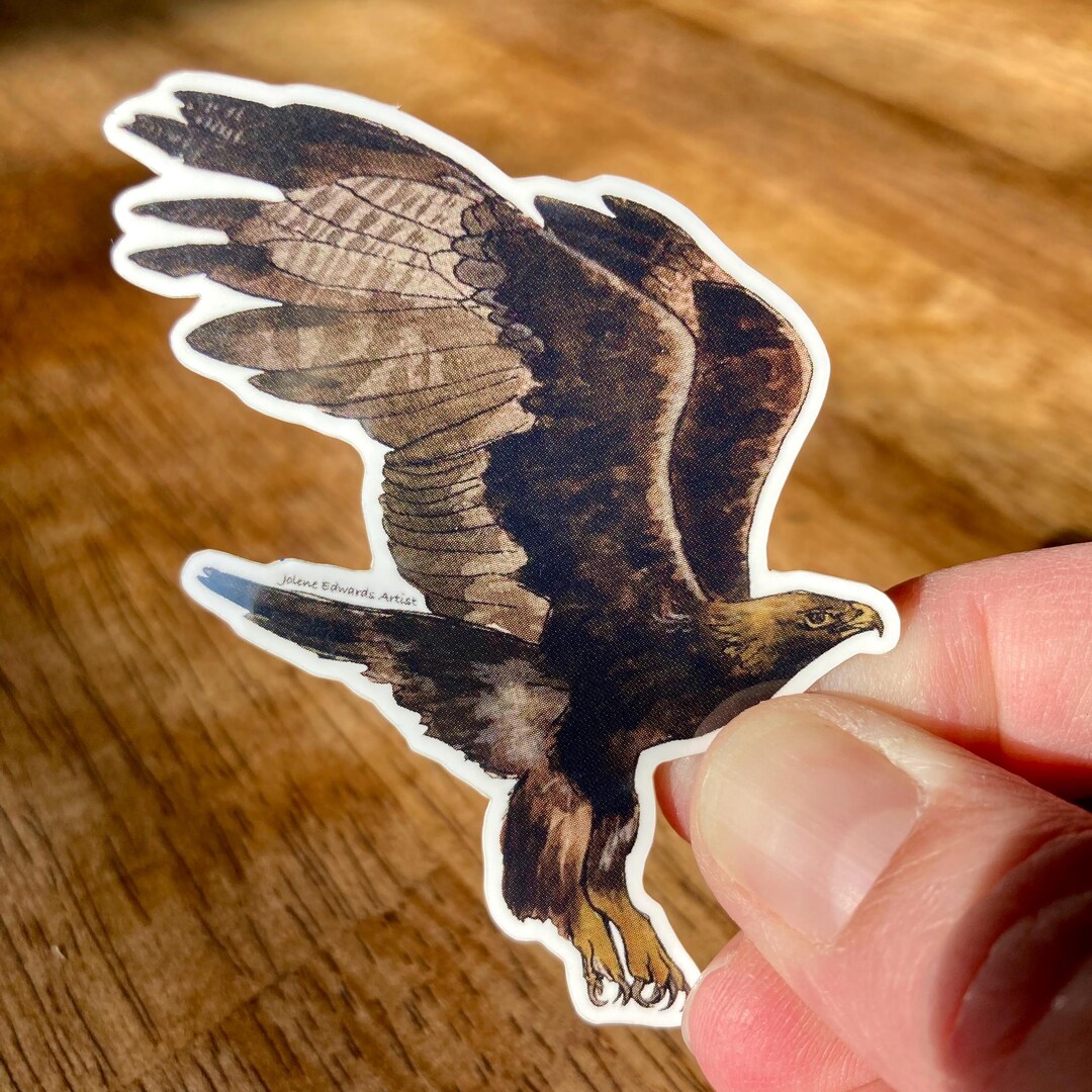 Golden Eagle 3 Inch Die Cut Vinyl Sticker - Etsy