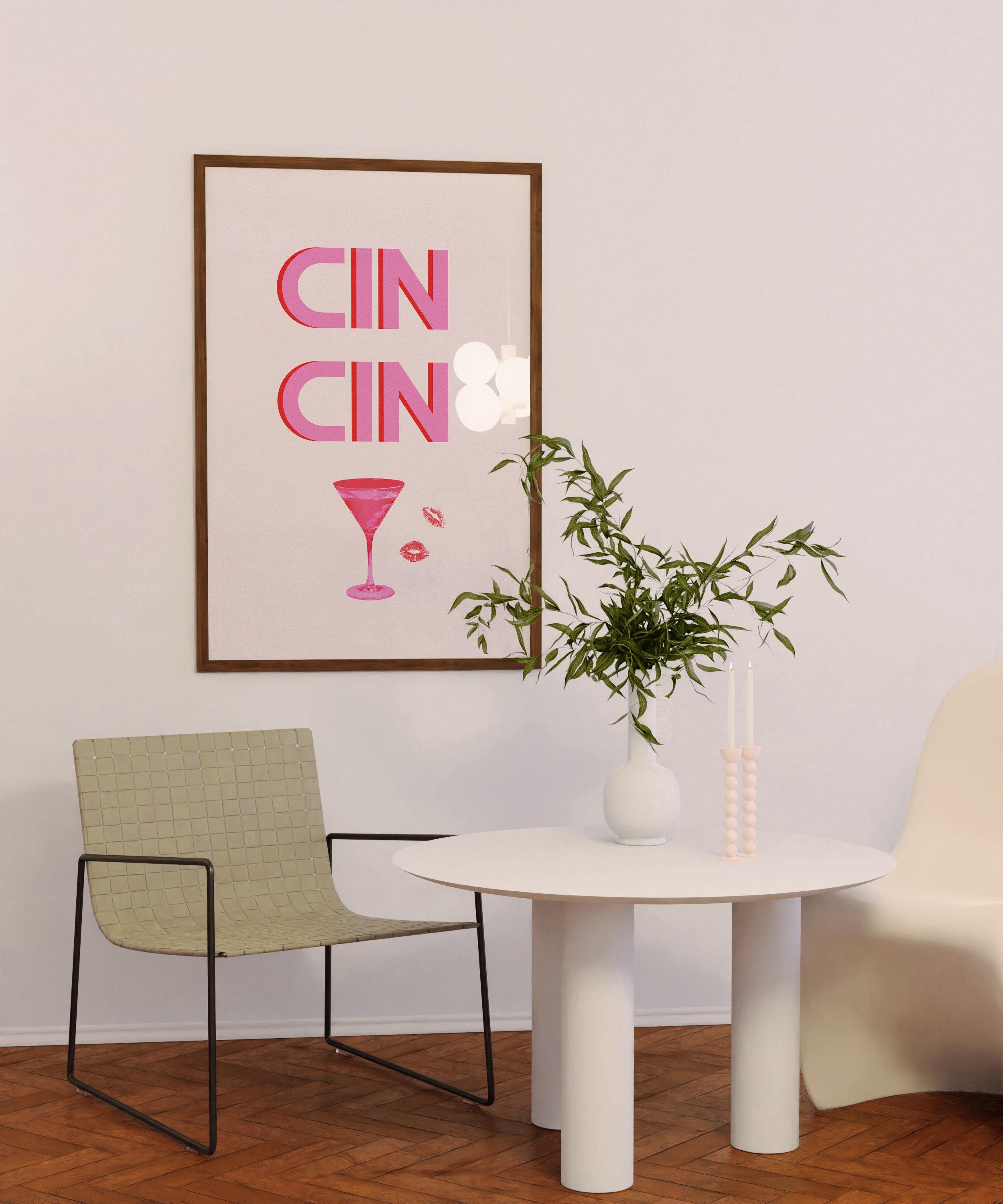 Cin Cin Poster, Vintage Cin Cin Poster Print, Bar Decor, 80s Poster ...