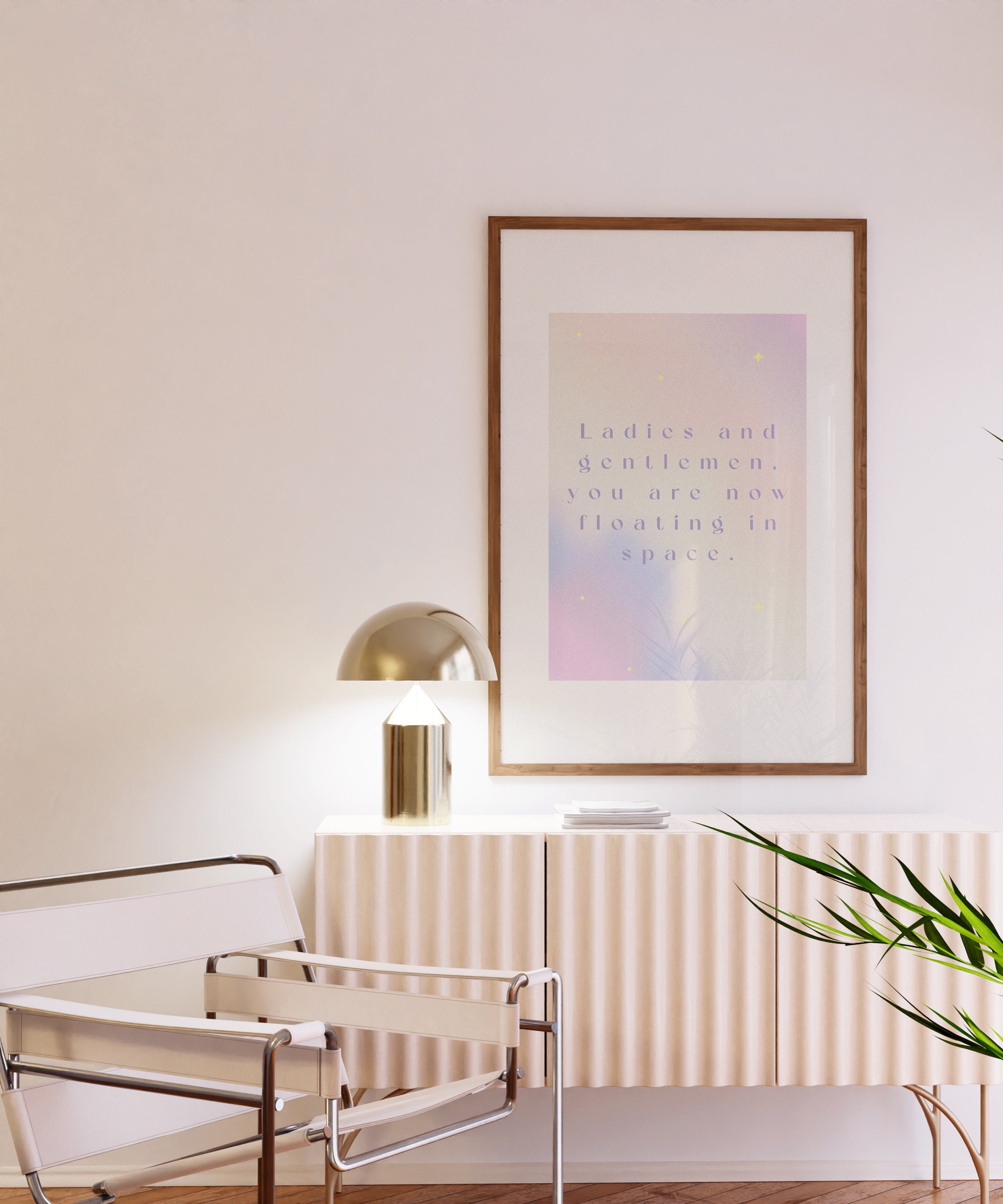 Retro Gradient Poster floating in Space - Etsy