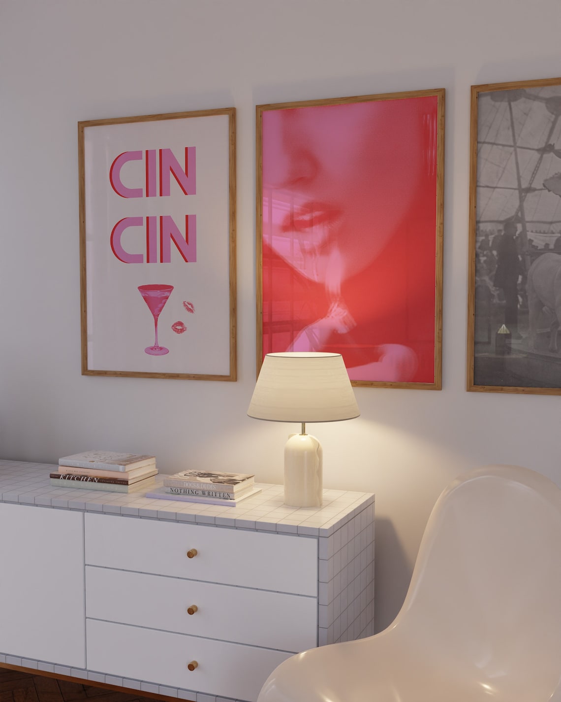 Cin Cin Poster, Vintage Cin Cin Poster Print, Bar Decor, 80s Poster ...