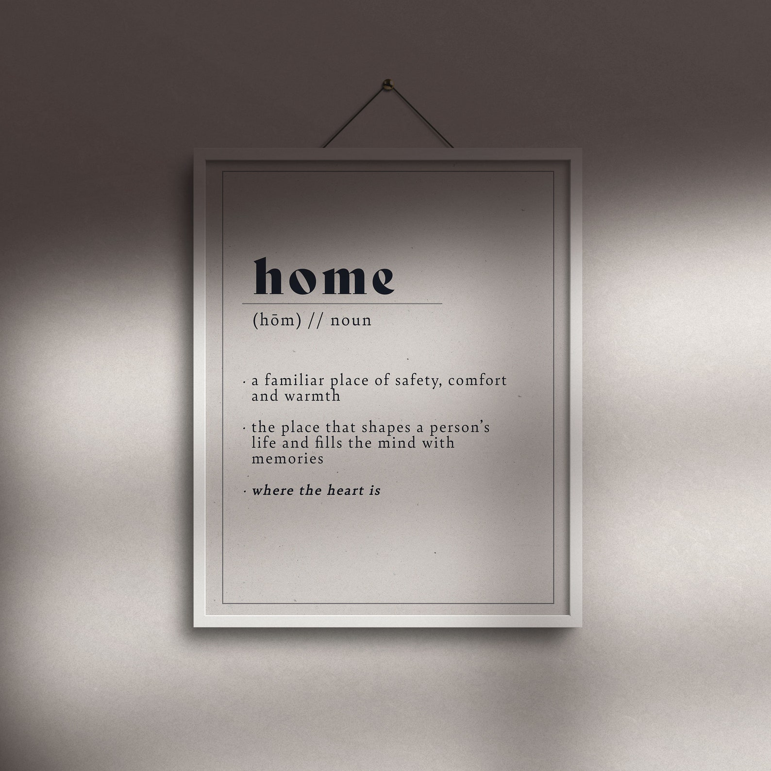 Home Sentimental Definition Wall Art Printable Art Instant - Etsy