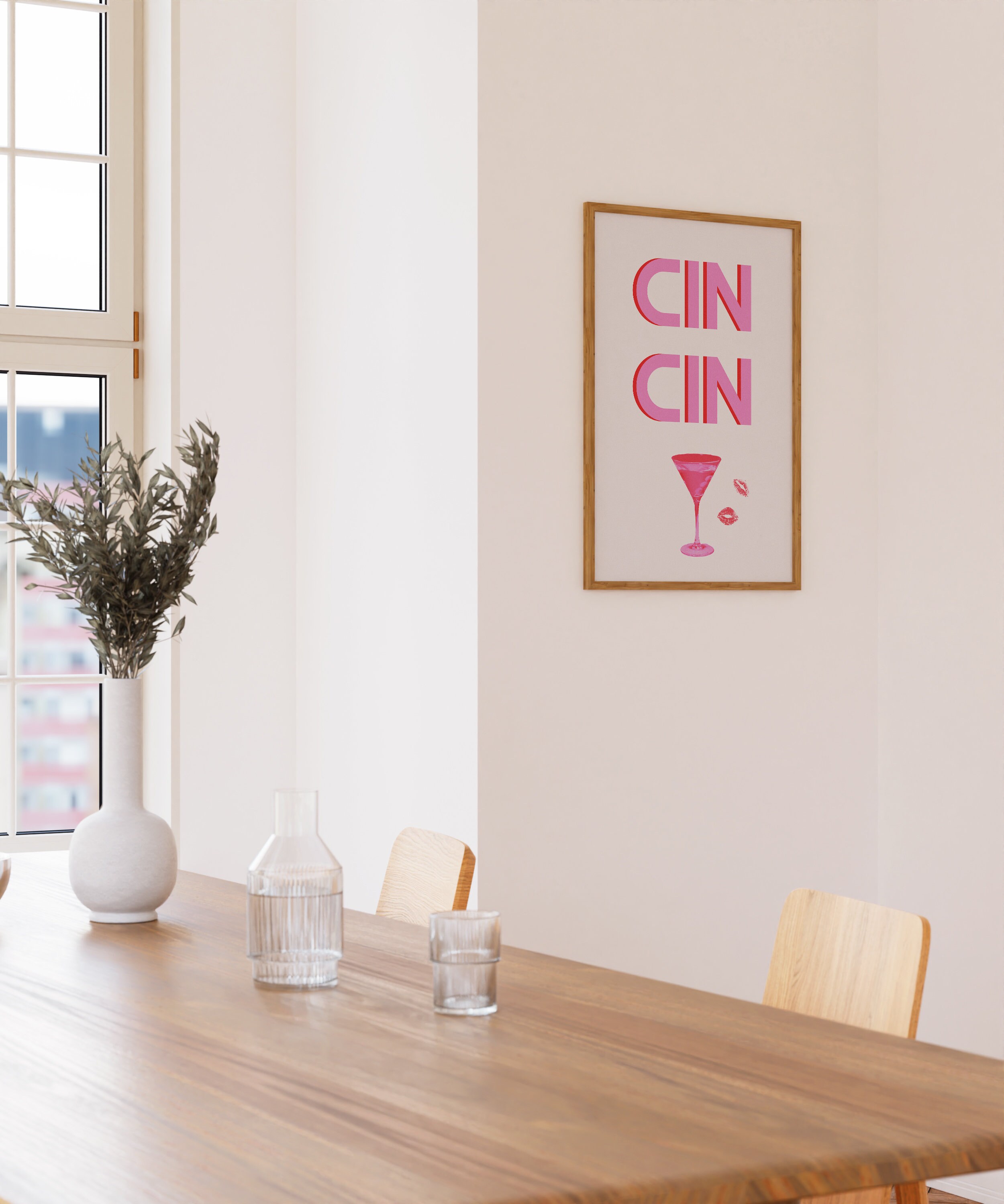 Cin Cin Poster, Vintage Cin Cin Poster Print, Bar Decor, 80s Poster ...