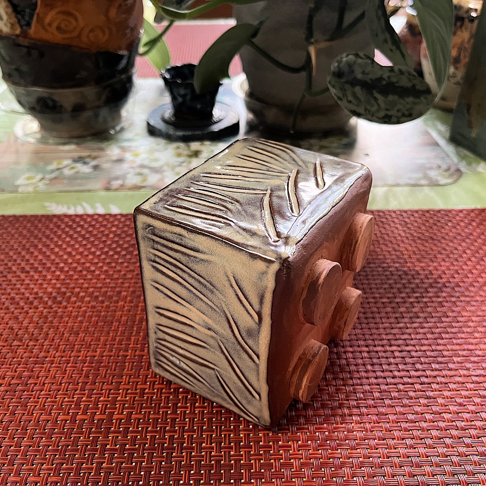 Small Square Planter, Small Square Ceramic Planter, Small Planter ...