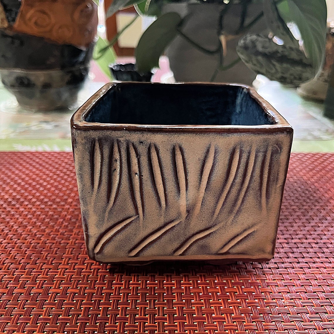 Small Square Planter, Small Square Ceramic Planter, Small Planter ...