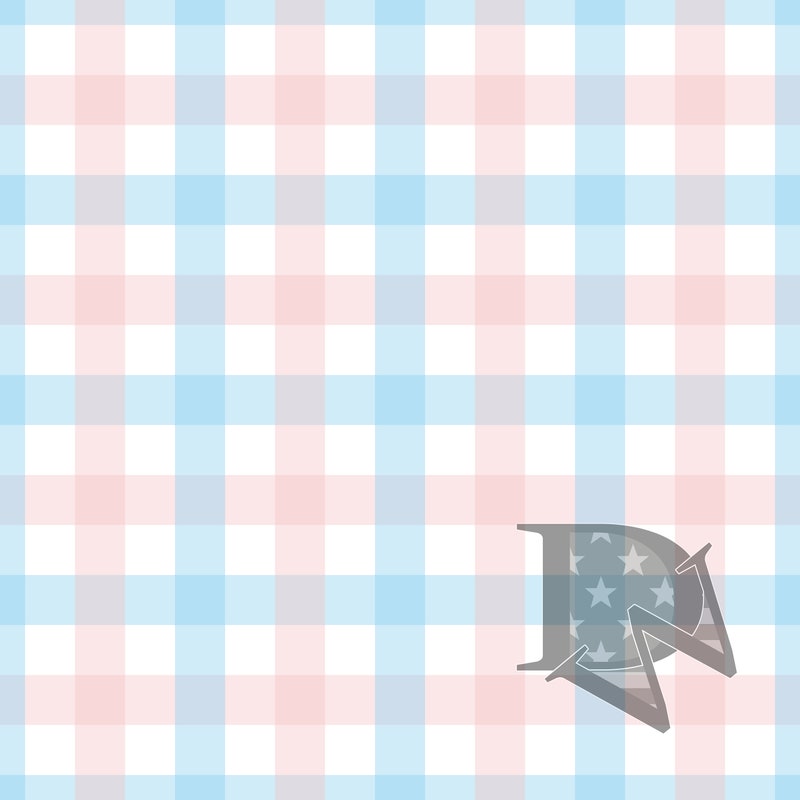 Pink Blue Plaid - Etsy