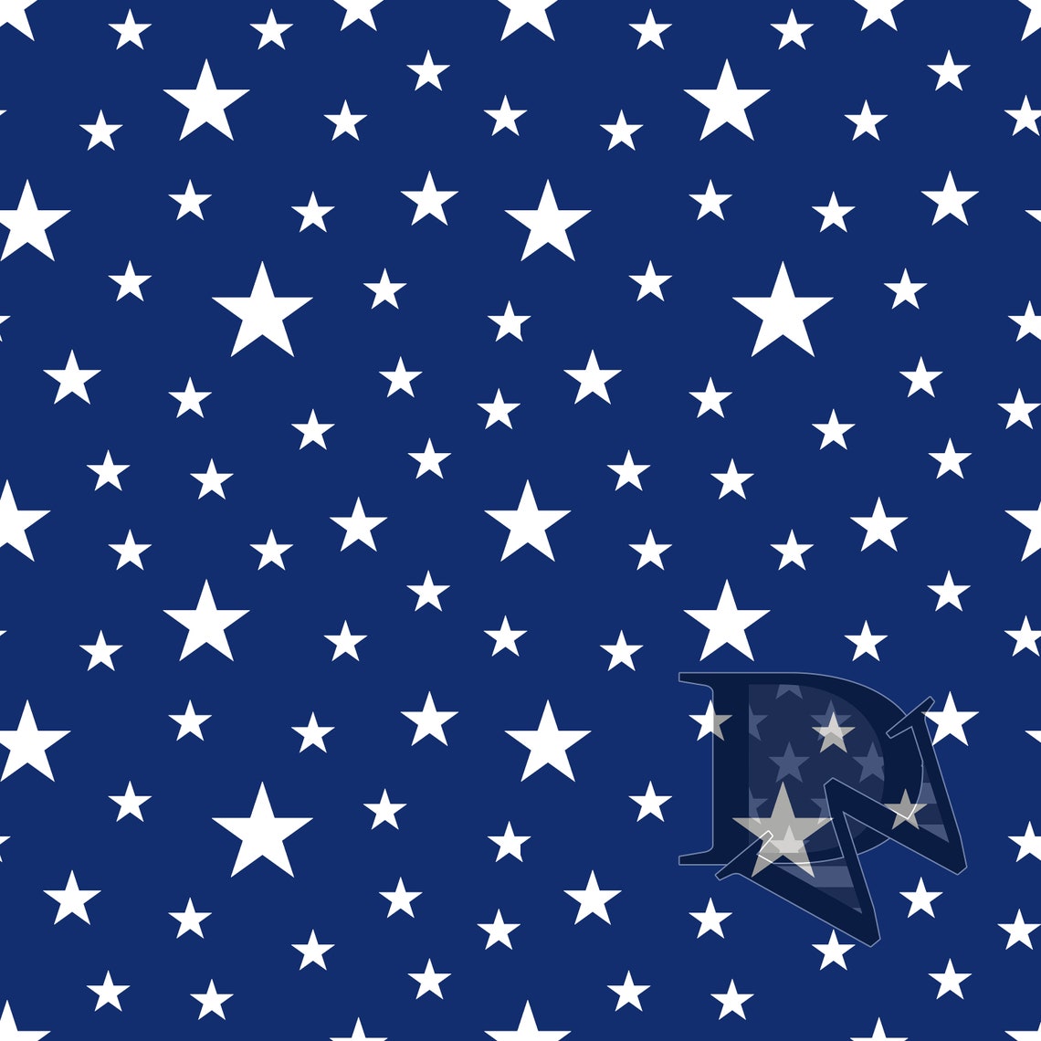 Blue and White Stars Pattern Seamless File or Digital Paper 12x12 JPG ...