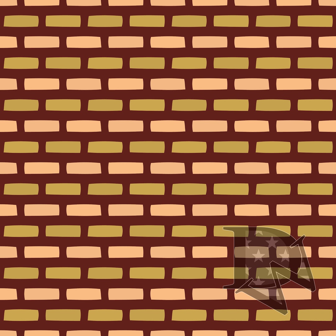 Retro Brick Design Pattern Seamless File or Digital Paper 12x12 JPG - Etsy