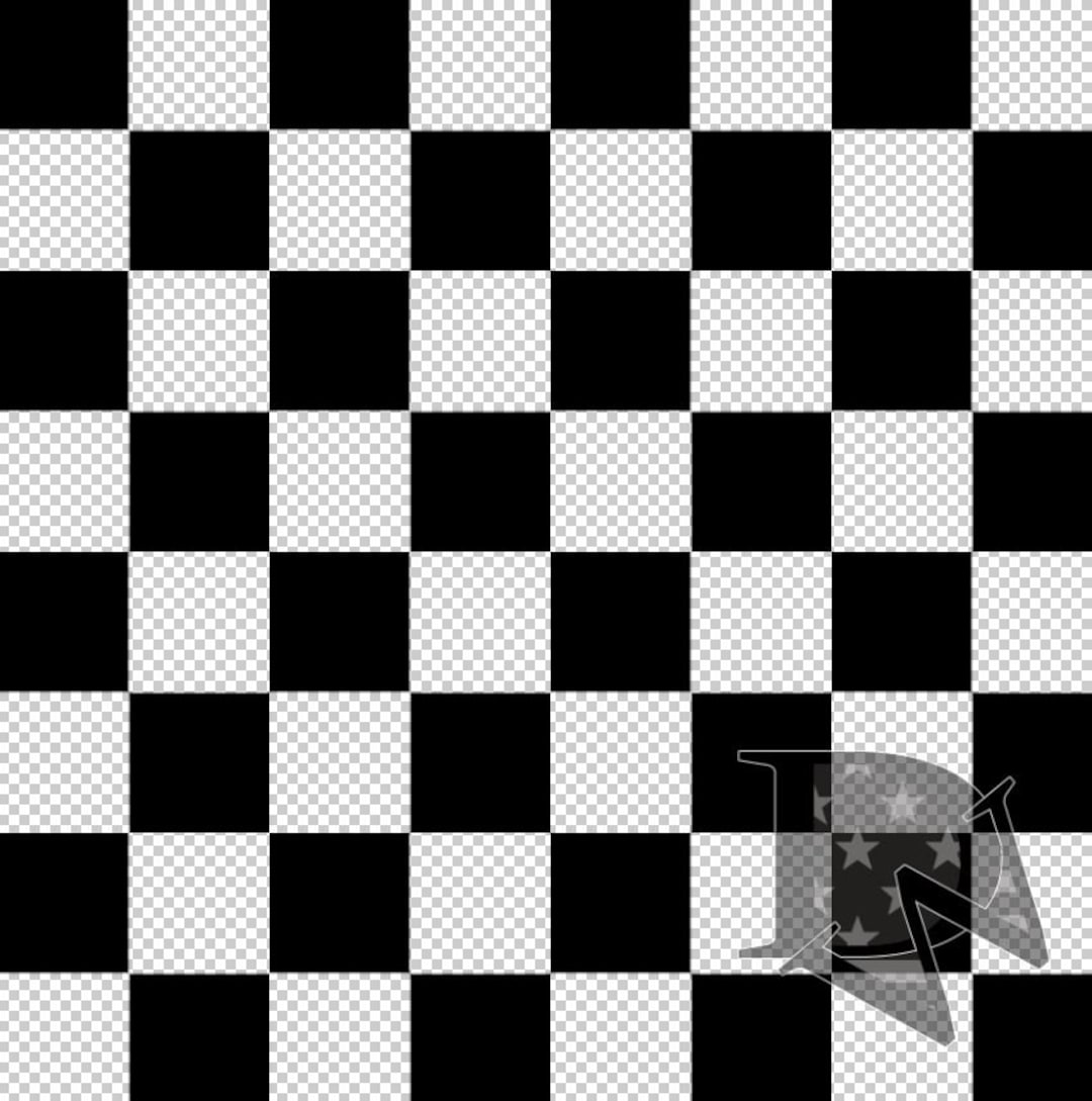 Black Checker Pattern With Transparent Background Seamless File or Digital Paper 12x12 PNG - Etsy
