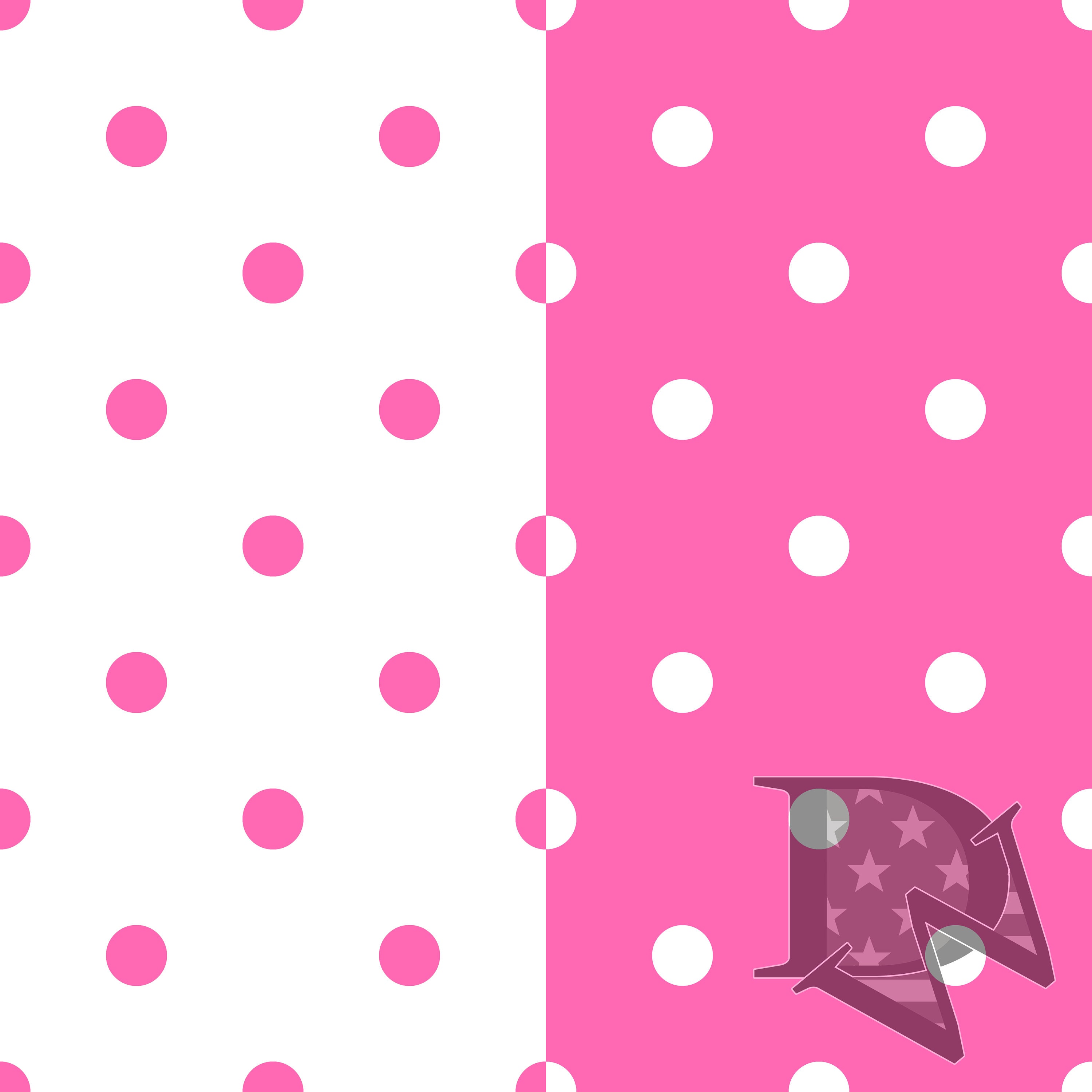 Hot Pink and White Polka Dot Pattern Seamless File or Digital - Etsy