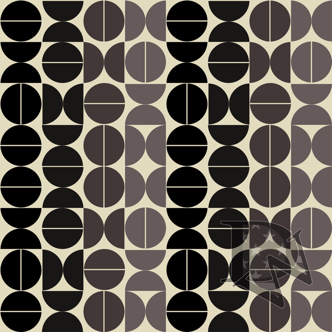Geometric Split Circle Pattern Seamless File or Digital Paper 12x12 JPG ...