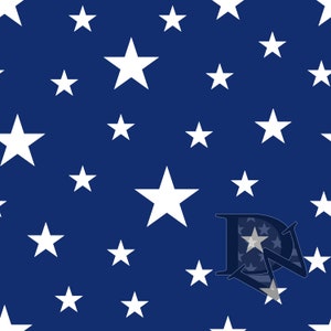 Blue and White Stars Pattern Seamless File or Digital Paper 12x12 JPG ...