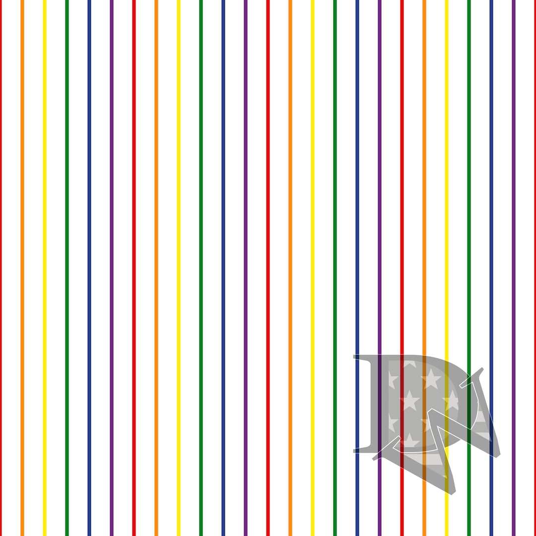 Rainbow Pinstripe Pattern on White Seamless File or Digital Paper JPG ...
