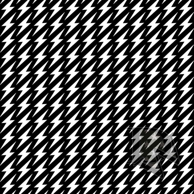 Patrón de rayo blanco y negro Archivo sin costuras o papel - Etsy México