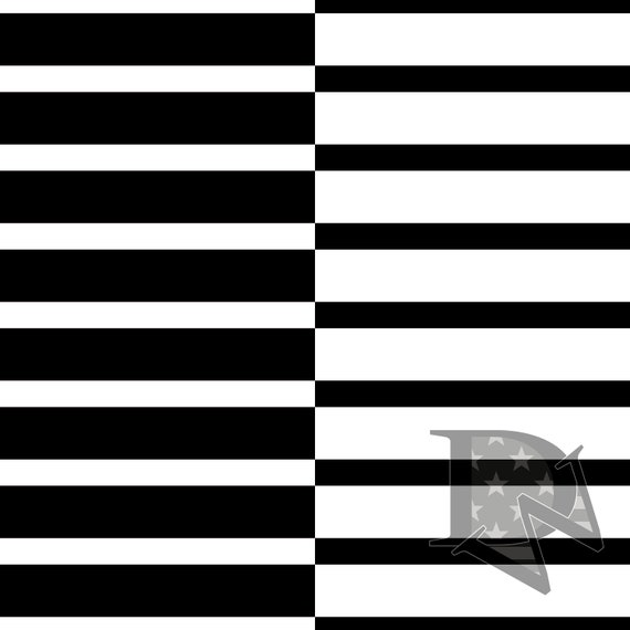 Black and White Horizontal Stripe Pattern Seamless File or - Etsy