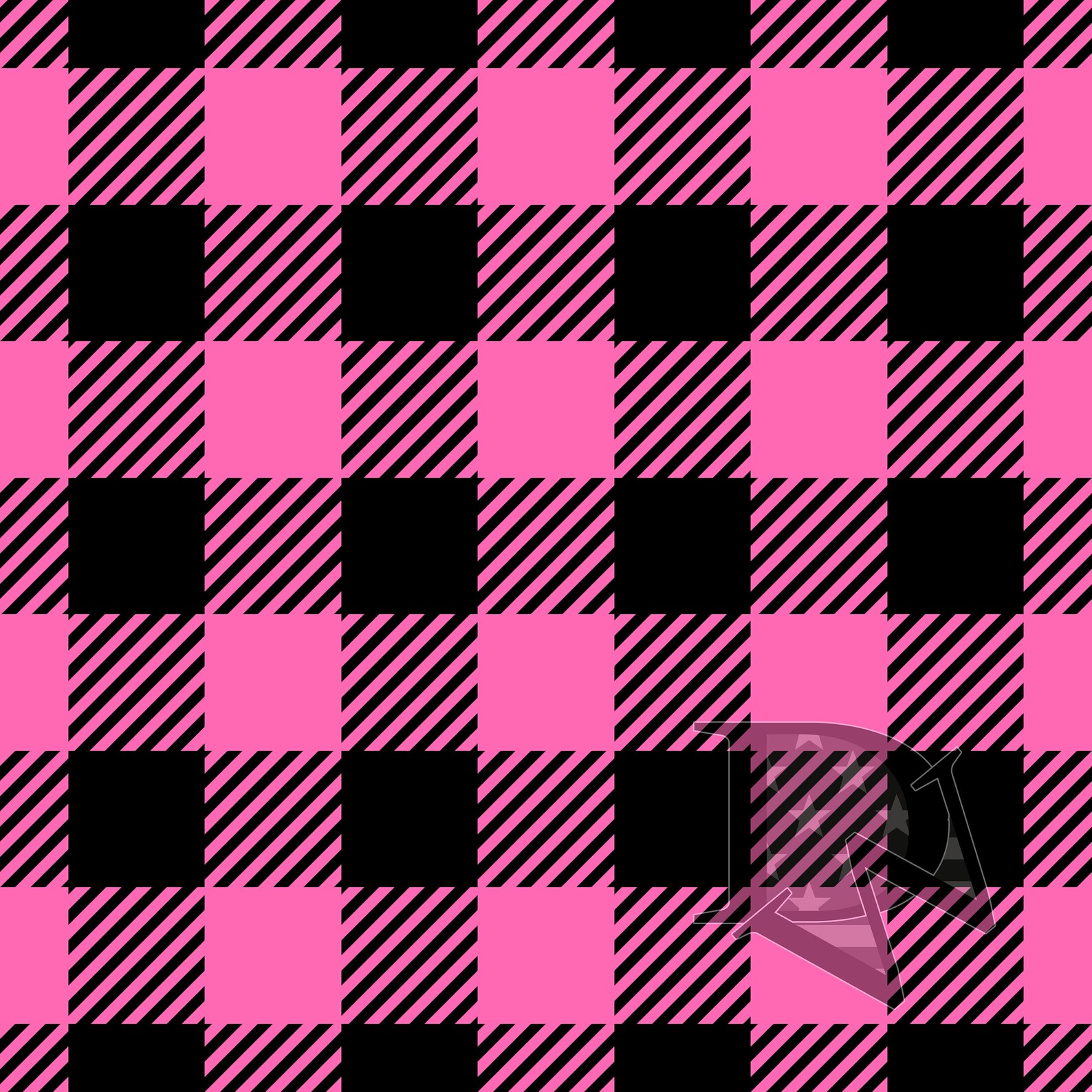 Pink and Black Buffalo Plaid Seamless File or Digital Paper 12x12 JPG ...
