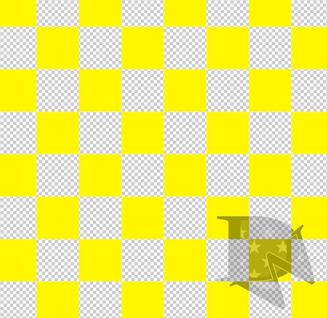Yellow Checker Pattern With Transparent Background Seamless File or ...