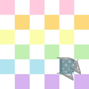 Rainbow Pastel Checker Pattern Seamless File or Digital Paper JPG 12x12 ...