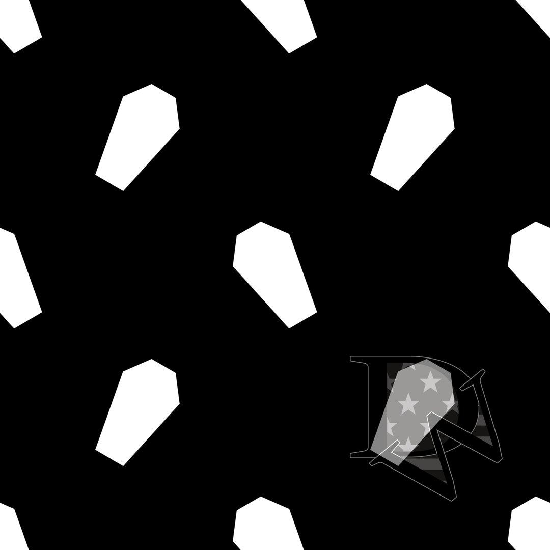 Coffin Angled Pattern Black and White Seamless File JPG 2 Separate ...