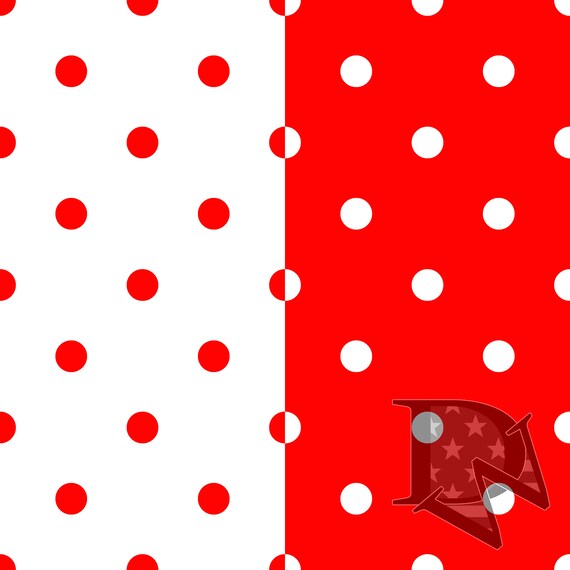 Red and White Polka Dot Pattern Seamless File or Digital Paper - Etsy