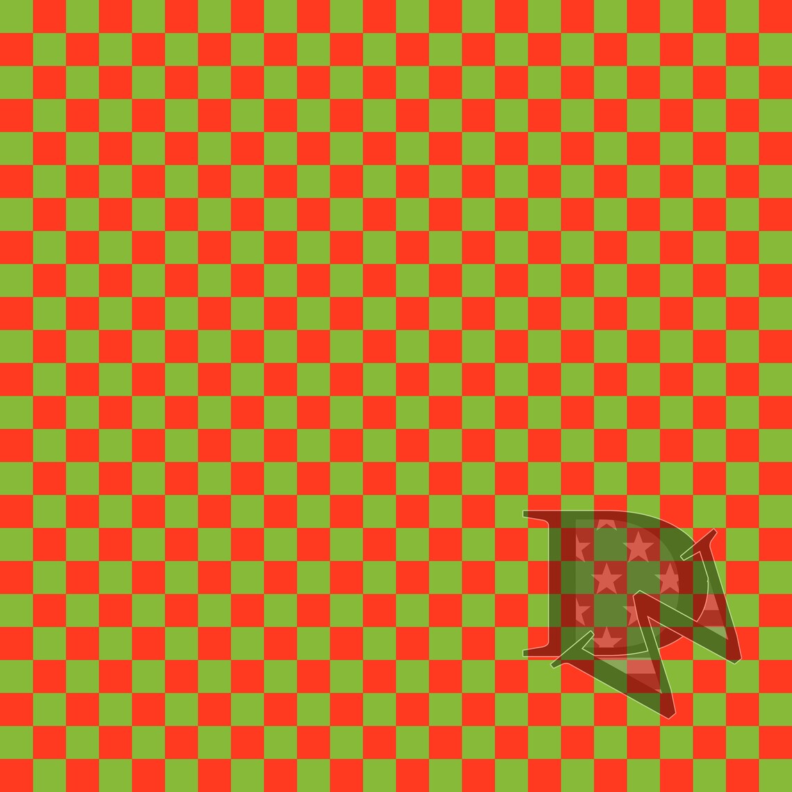 Red and Green Checker Pattern Seamless File or Digital Paper 12x12 JPG ...