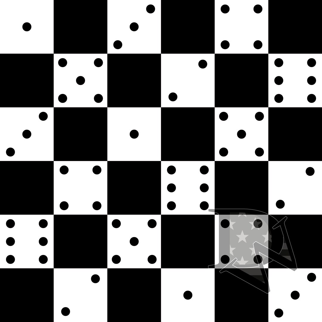 Dice Black and White Checker Pattern Seamless File or Digital Paper JPG ...