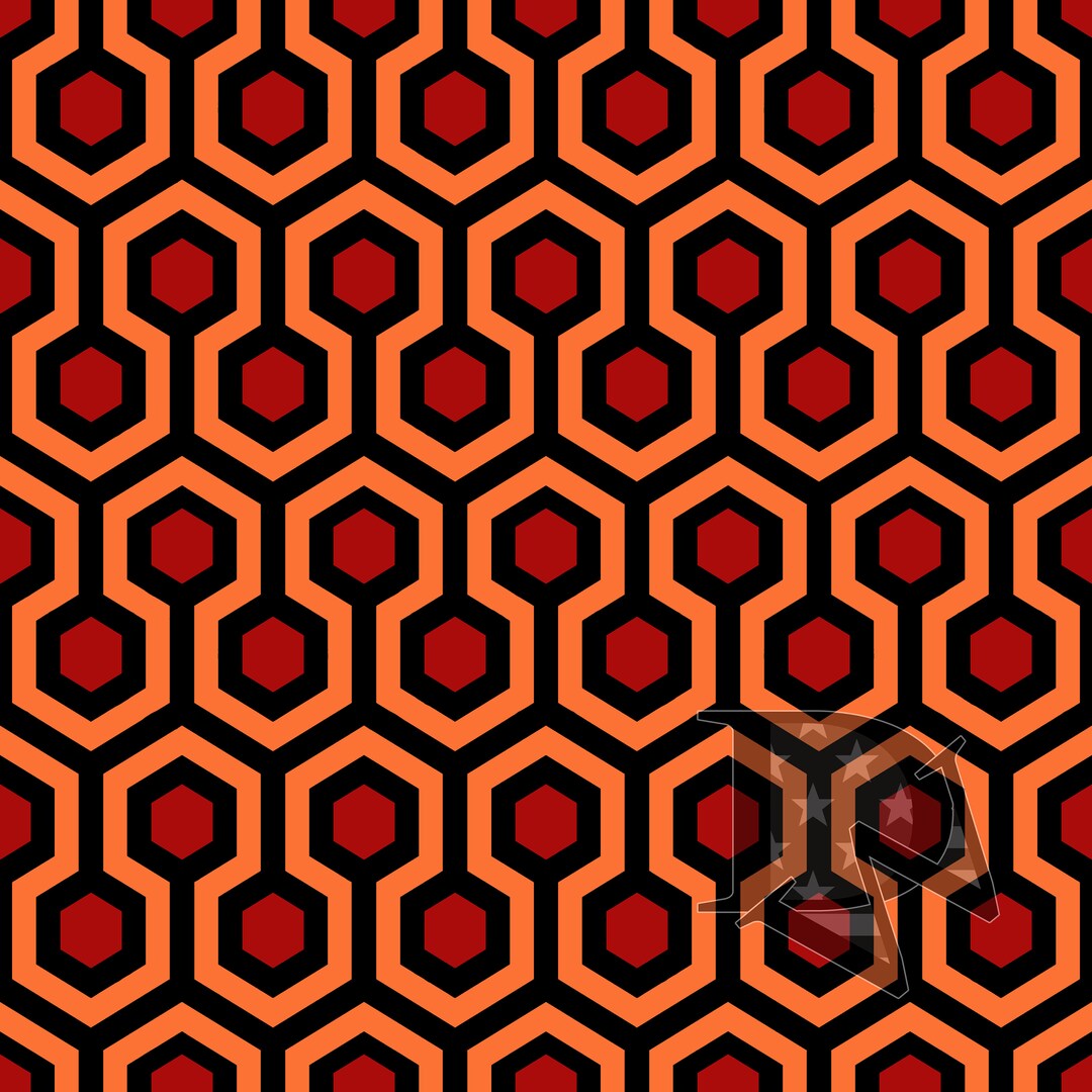 Spooky Hotel Carpet Horror Pattern Seamless File or Digital Paper JPG ...