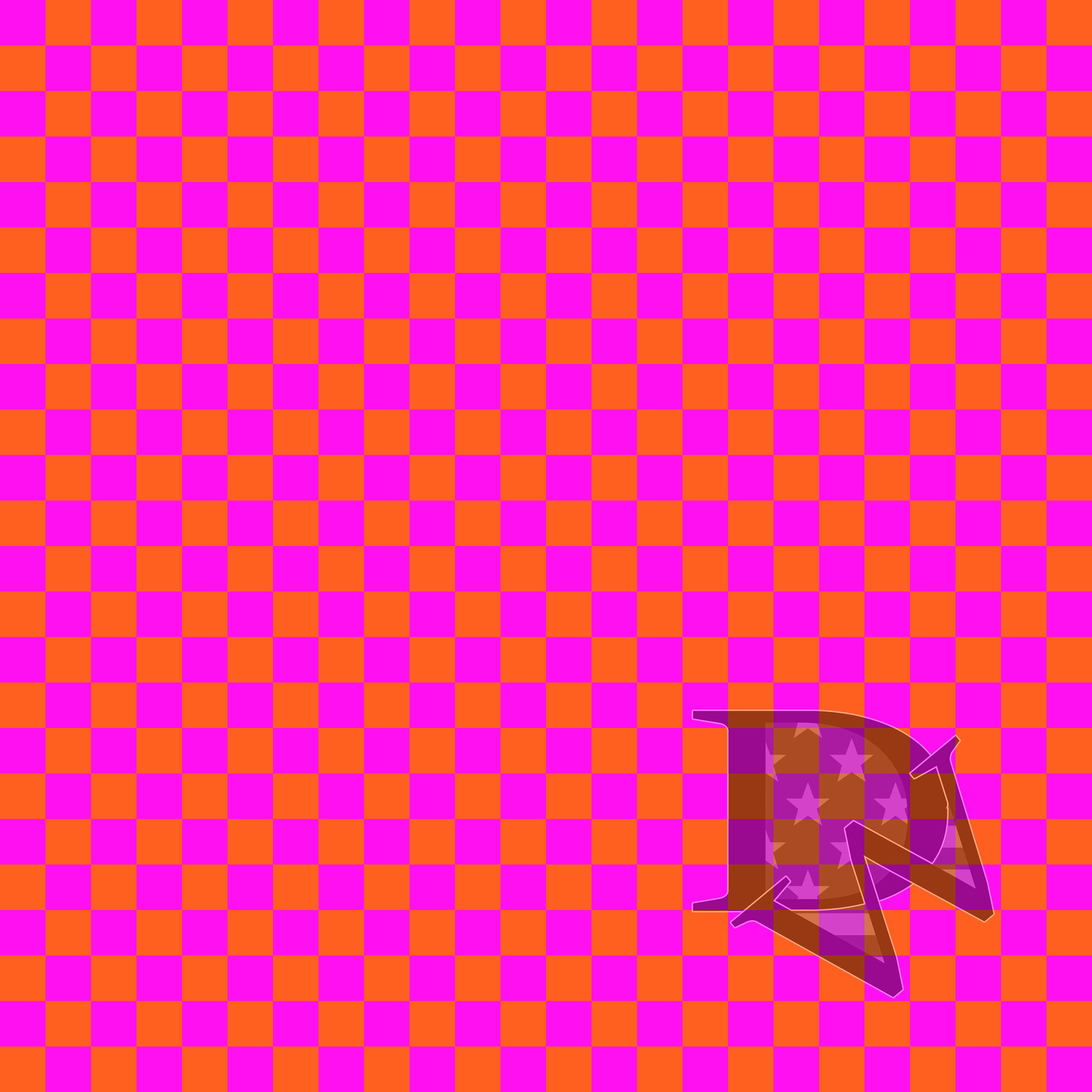 Neon Pink and Orange Checker Pattern Seamless File or Digital Paper JPG ...