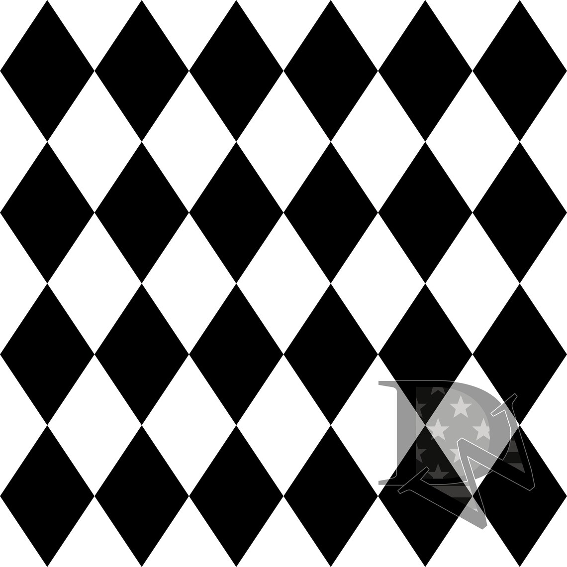 Black and White Diamond Argyle Pattern Seamless File or Digital Paper ...