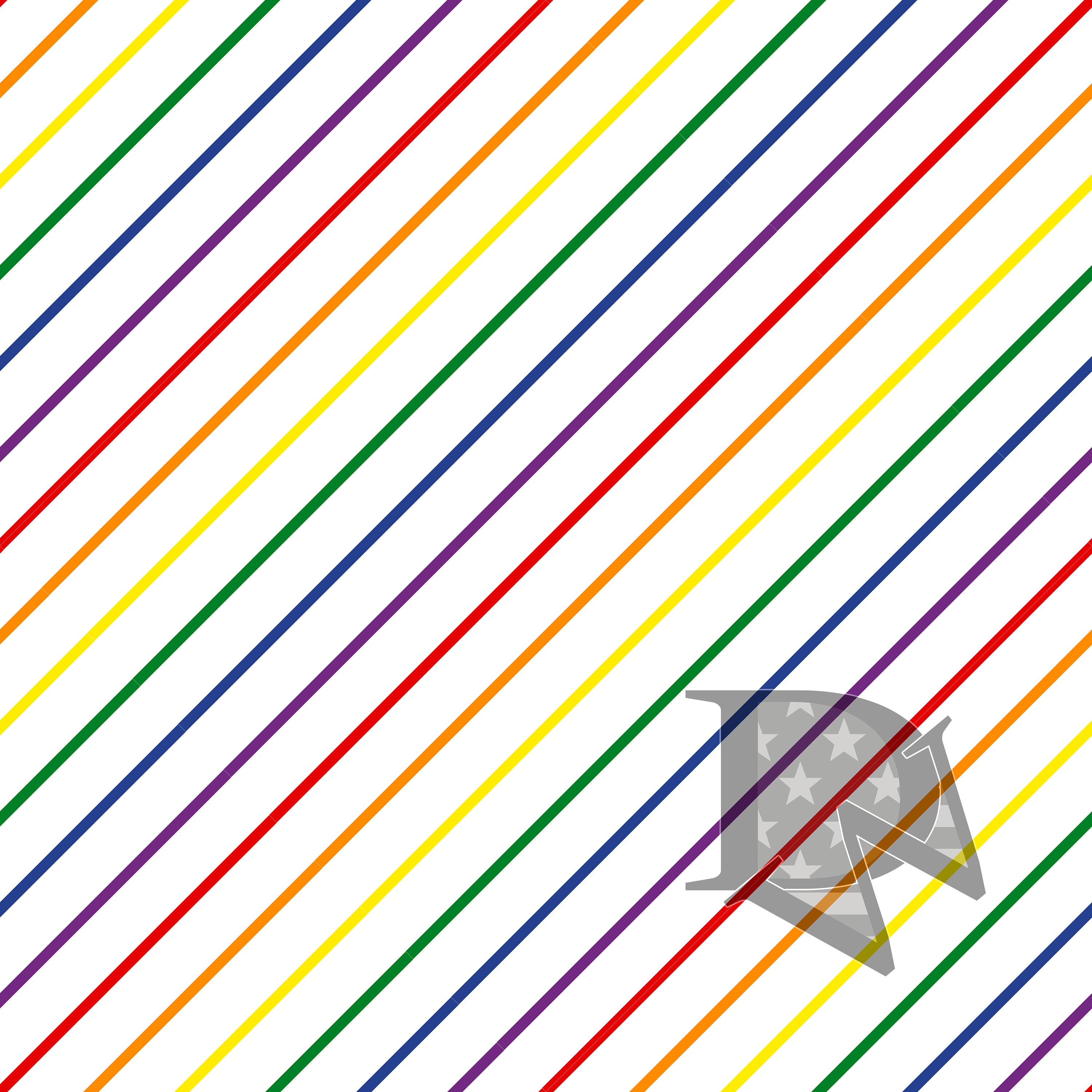 Rainbow Diagonal Pinstripe Pattern on White Seamless File or - Etsy