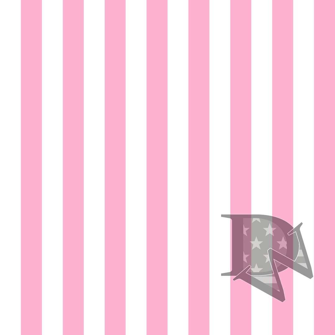 Pink and White Stripe Pattern Seamless File or Digital Paper JPG 12x12 ...
