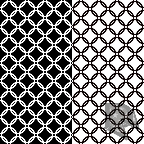 Black and White Chainmail Pattern Seamless File JPG 2 Separate - Etsy