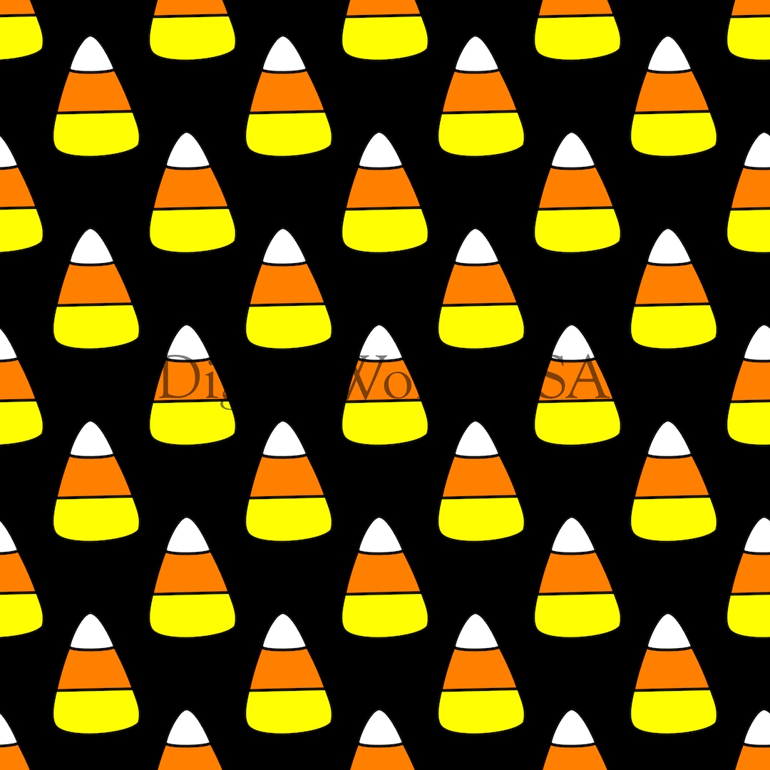 Candy Corn Pattern Seamless File JPG - Etsy