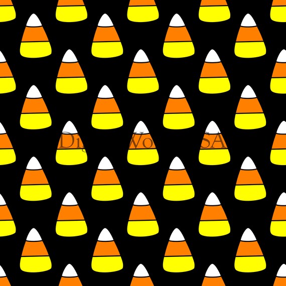 Candy Corn Pattern Seamless File JPG - Etsy