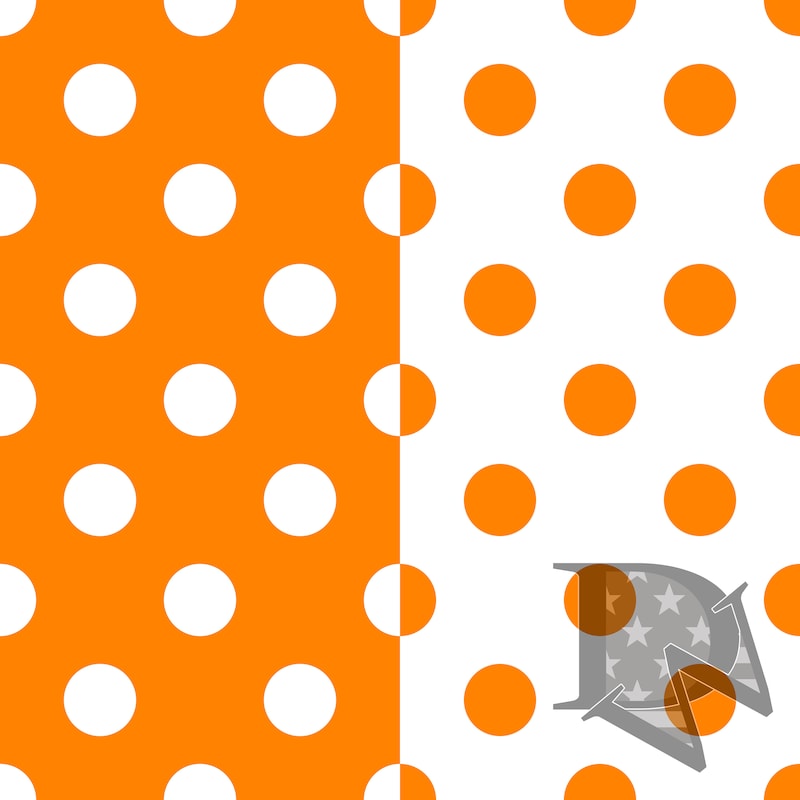 Orange Dot Fabric - Etsy