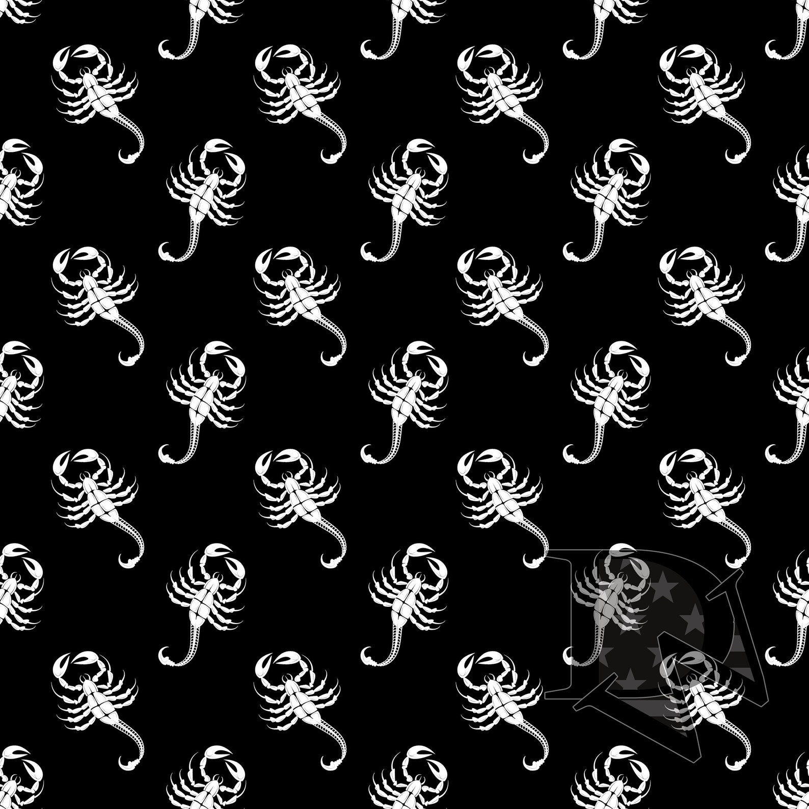 Black and White Scorpion Pattern Seamless File or Digital Paper JPG ...
