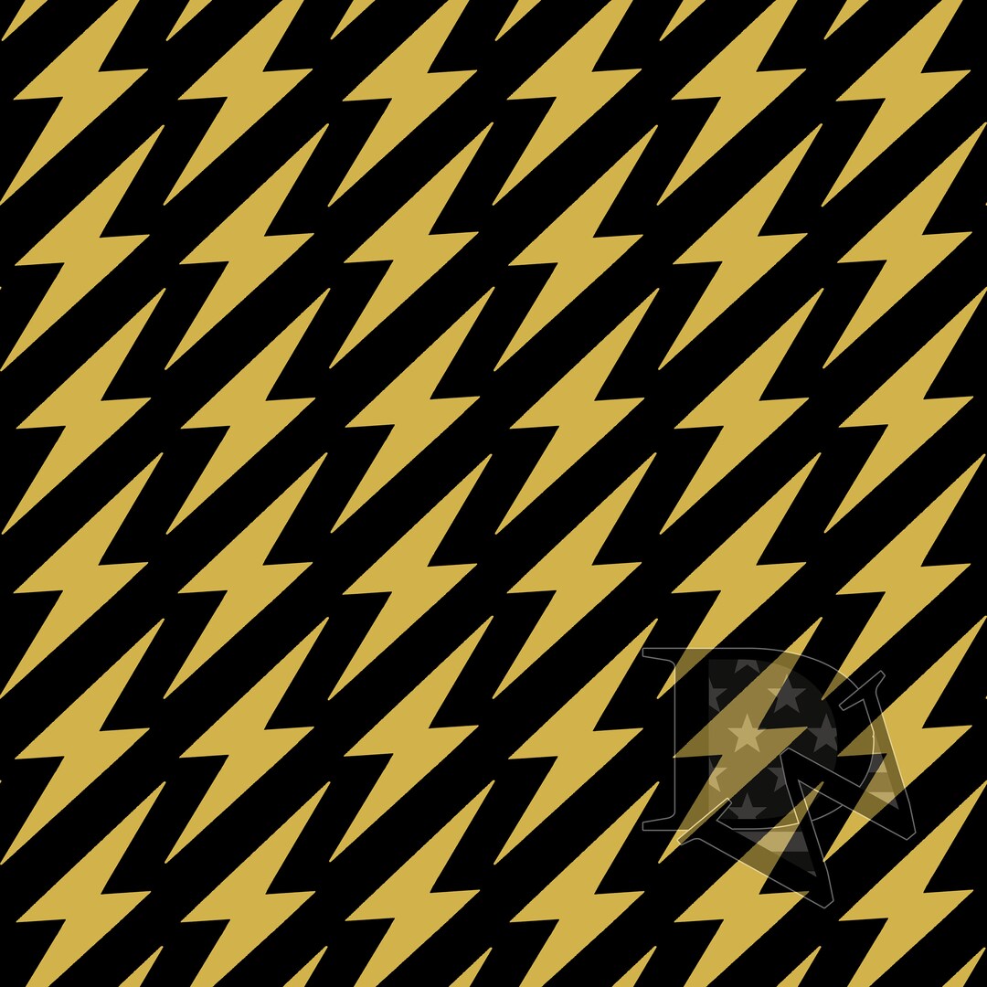 Black and Gold Lightning Bolt Pattern Seamless File or Digital Paper ...