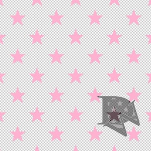 Hot Pink and Princess Pink Star Pattern With Transparent Background ...