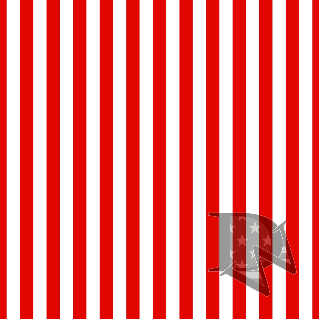 Red and White Stripe Pattern Seamless File or Digital Paper JPG 12x12 ...