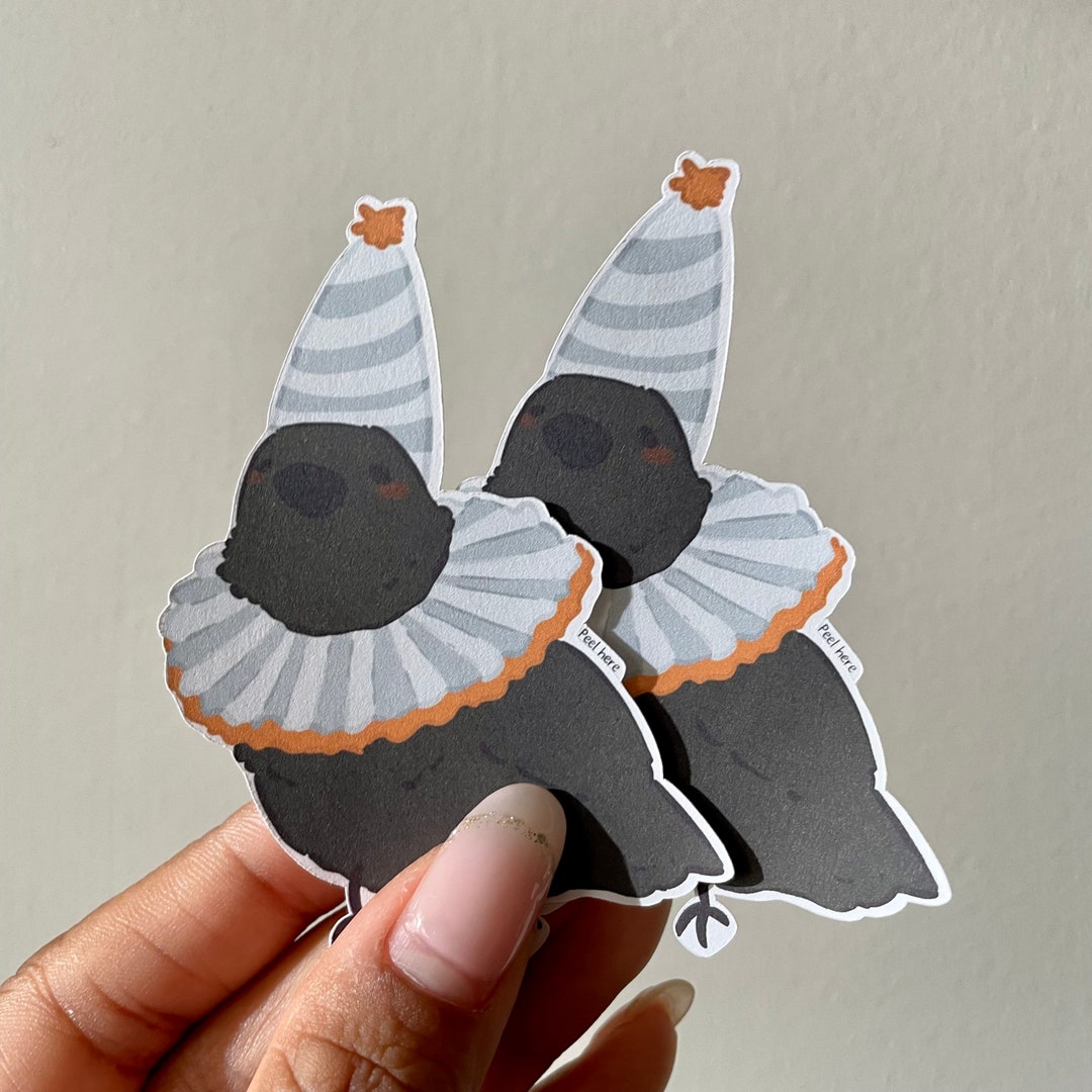 Cute Clown Crow Matte Sticker Goth Planner Schedule Agenda Journaling ...