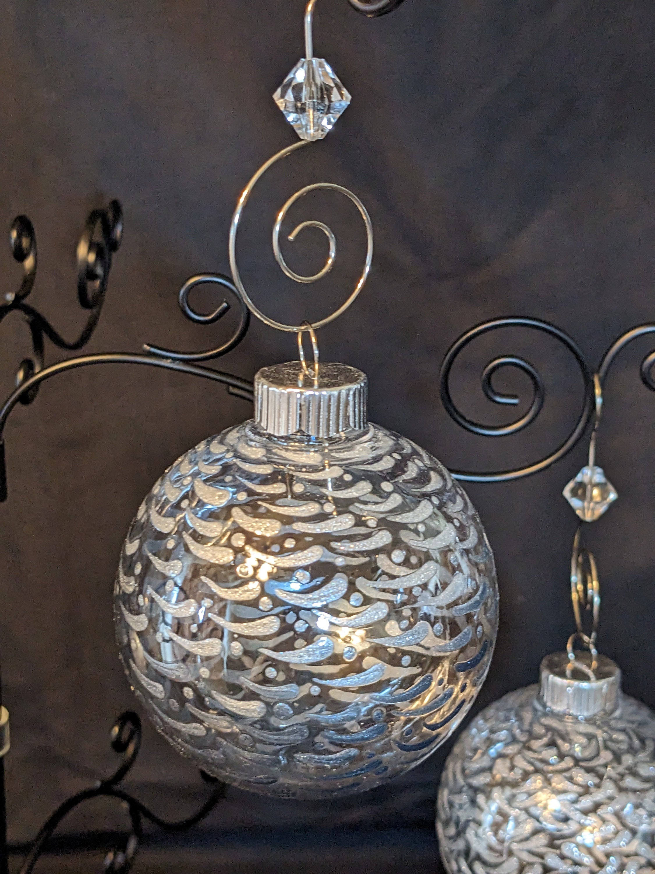 Set of 5 Hand Painted Ornaments - Etsy