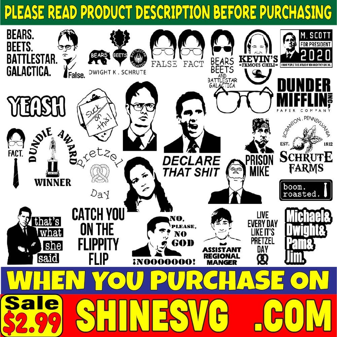 Bundle 28 Files the Office Bundle Svg, the Office Svg, Dunder Mifflin ...