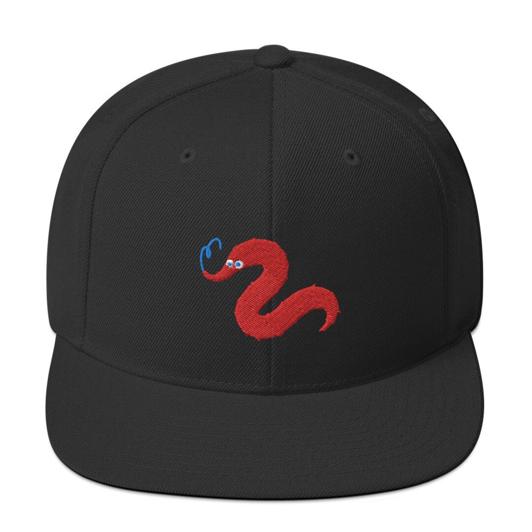 Worm Snapback Hat - Etsy