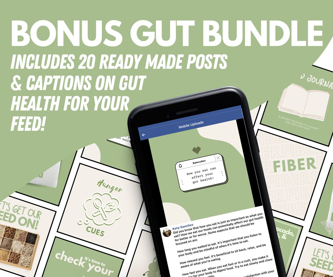 Gut Health BONUS BUNDLE / Gut Health Value Builder / Nutrition ...