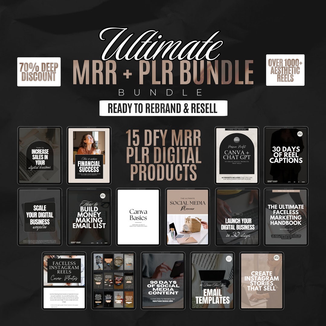 Faceless Content Bank With MRR Faceless Digital Marketer MRR Guide PLR ...